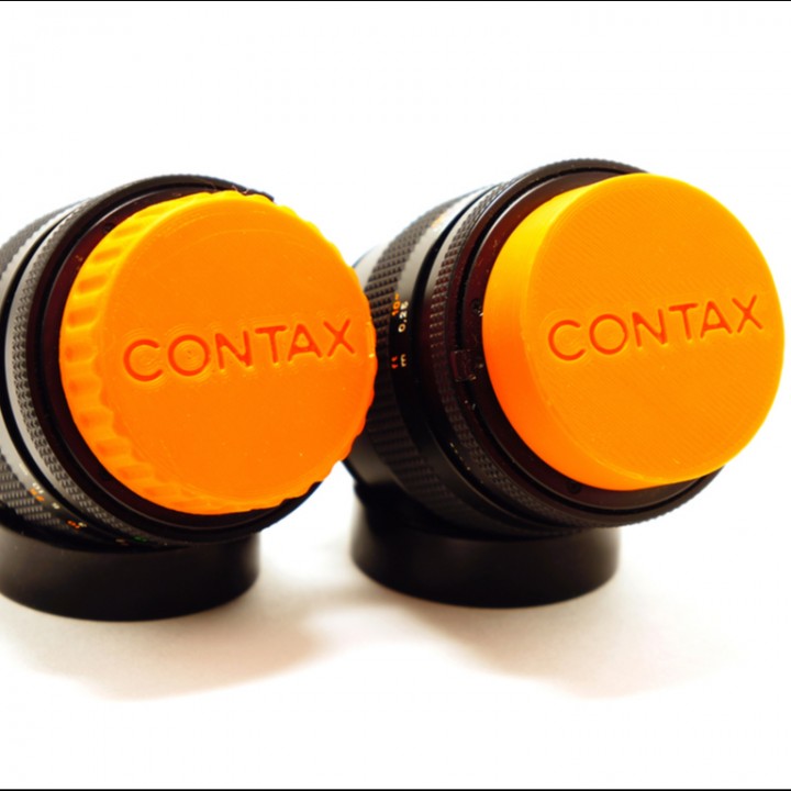 3D Printable Rear lens cap for CONTAX / YASHIKA lens mount by akira737