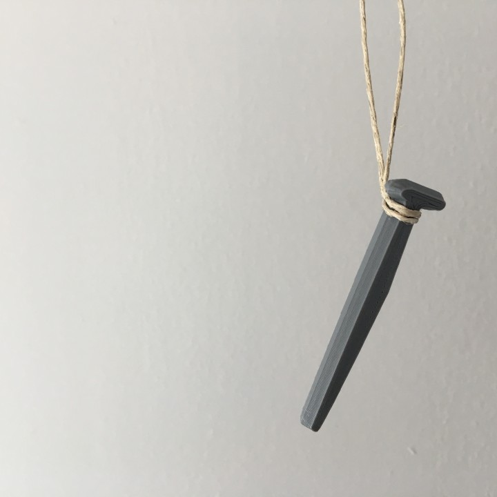 3D Printable Hand Forged Nail Necklace From Alien Covenant by ...