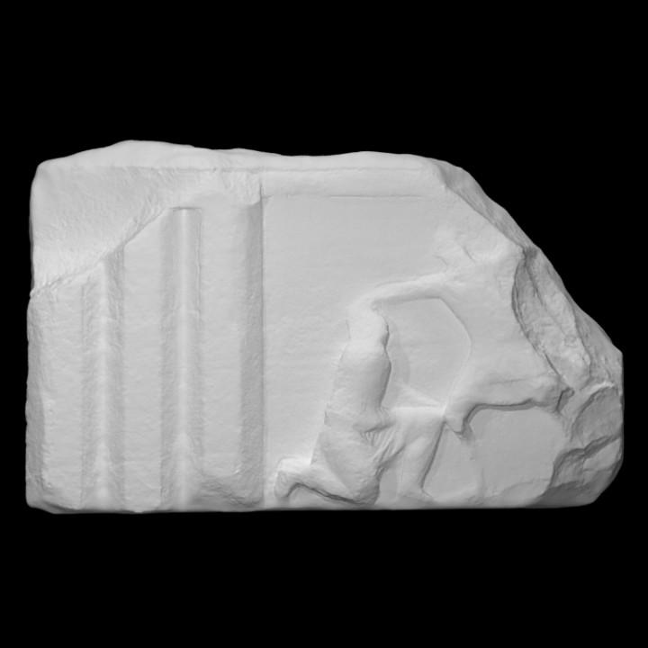 3D Printable Fragment of Doric frieze with metope and triglyph by Scan ...