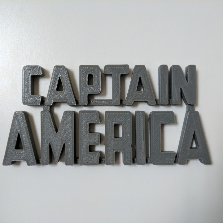 3D Printable Captain America Logo (Marvel) by Andreas Dybdahl