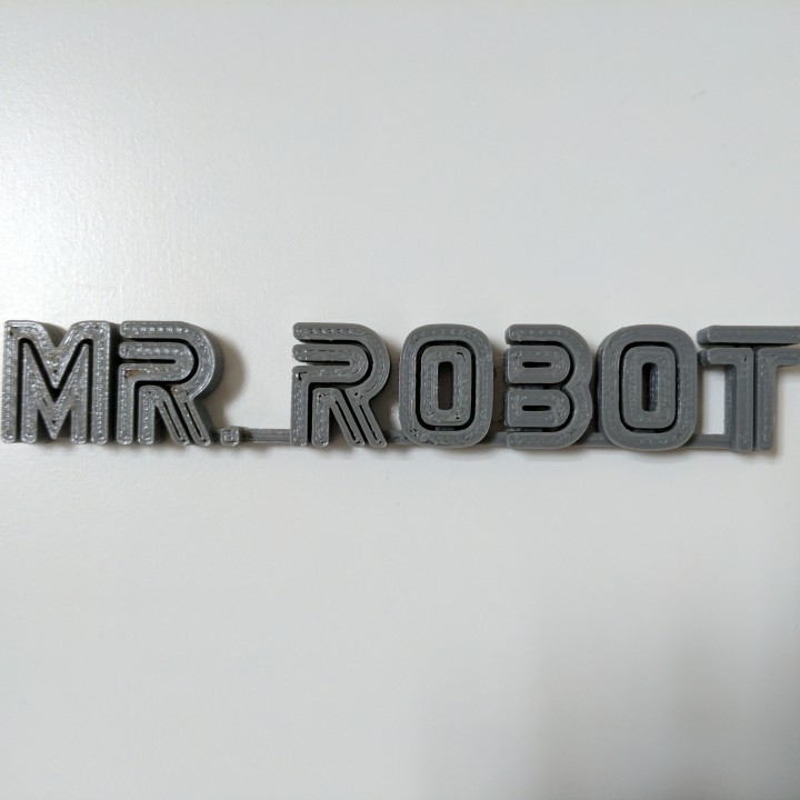 3D Printable Mr. Robot Logo (HBO) by Andreas Dybdahl