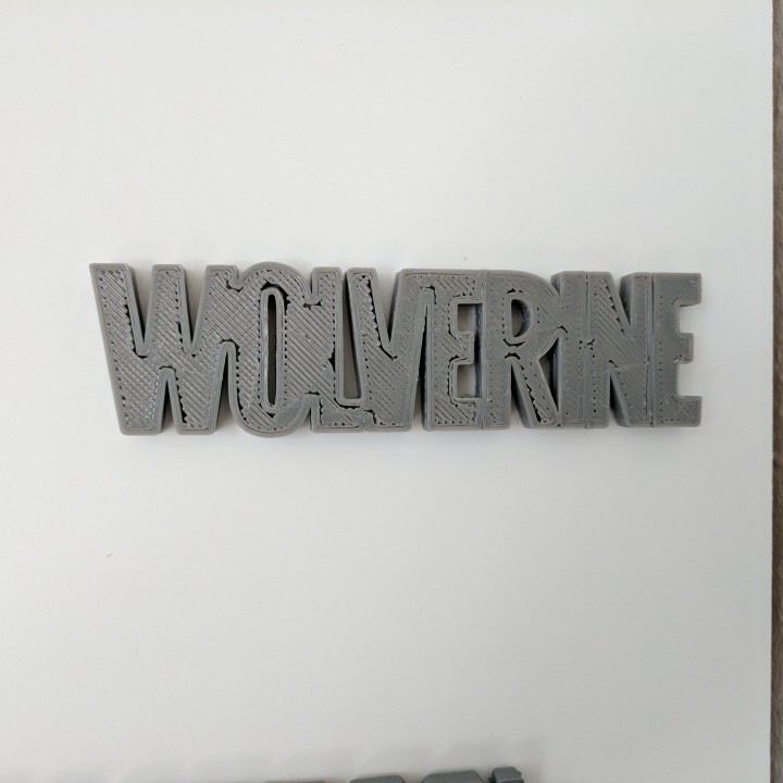 3D Printable Wolverine Logo (Marvel) by Andreas Dybdahl