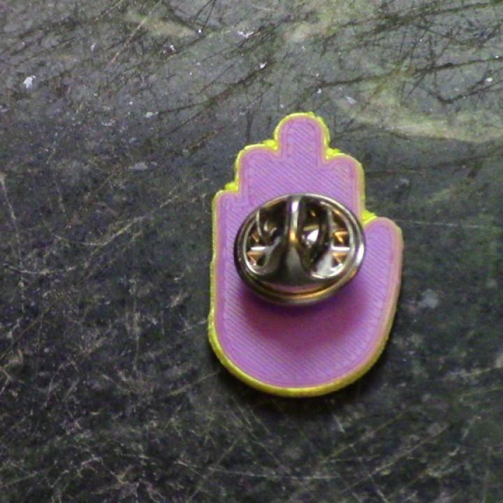 3D Printable 3D Printing Nerd Creator Pin by Larry Milam