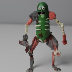 3D Printable Rat Warrior Pickle Rick by Terence King