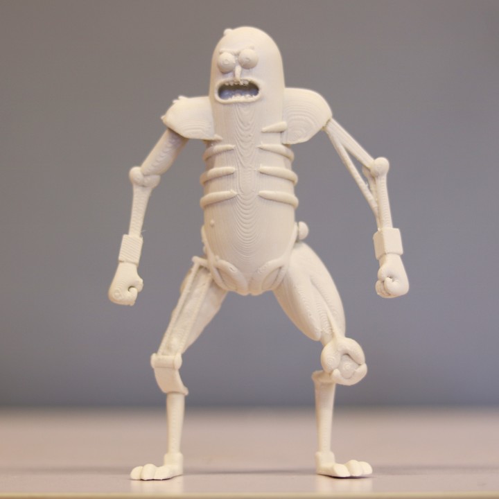 3D Printable Rat Warrior Pickle Rick by Terence King