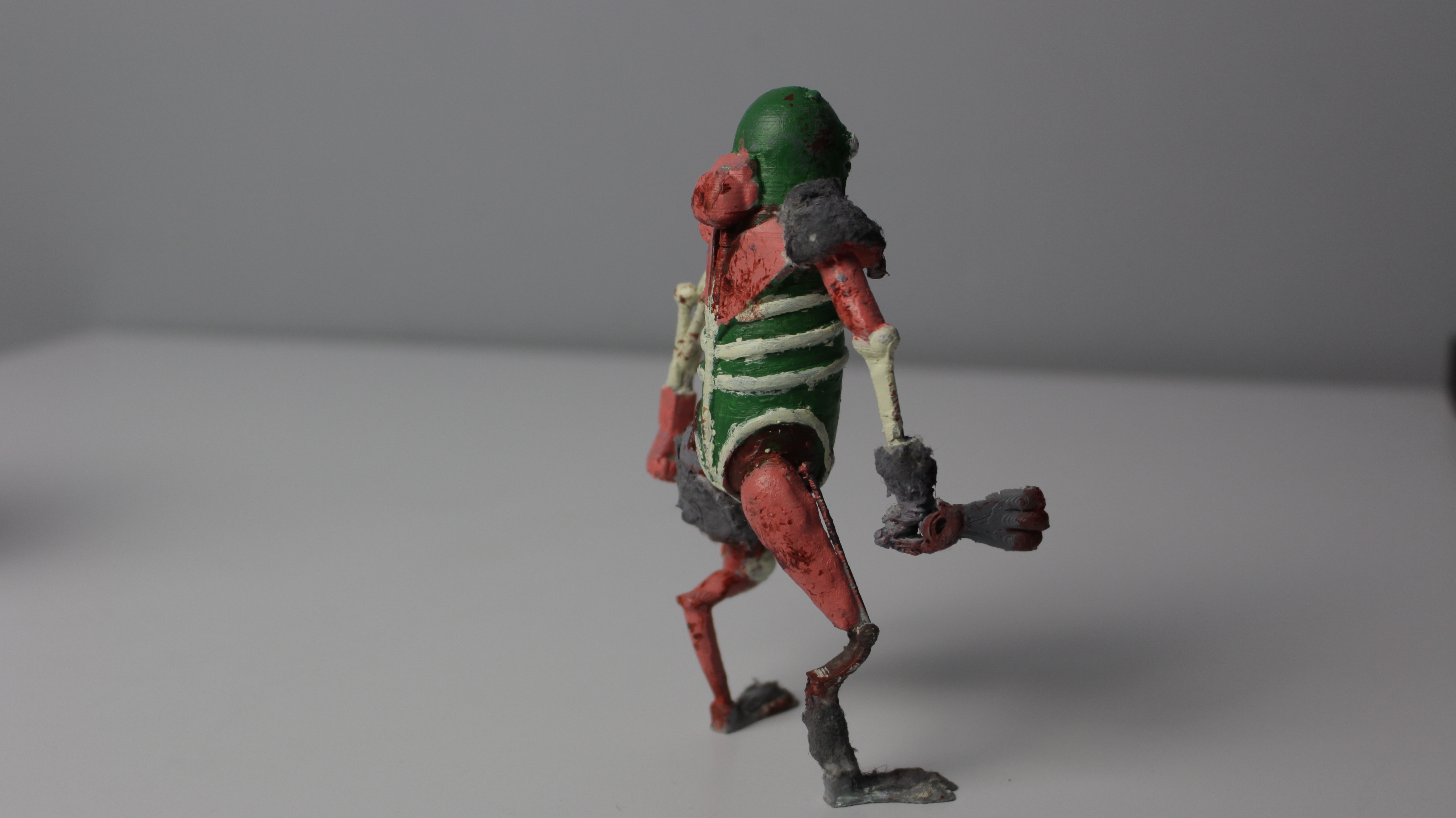 3D Printable Rat Warrior Pickle Rick by Terence King