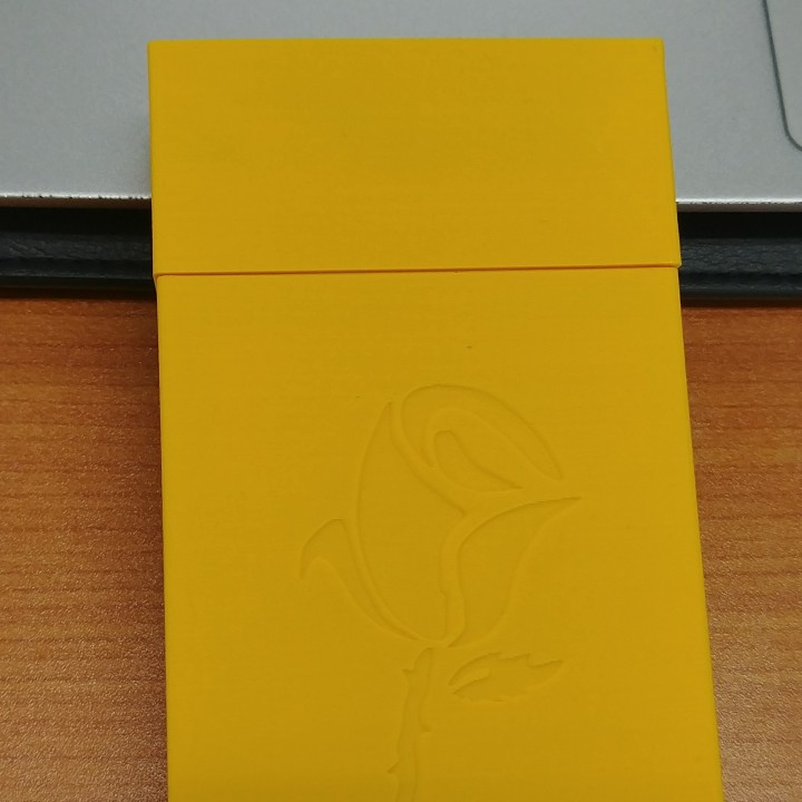 3D Printable Slim type cigarette case by Wilson Choi