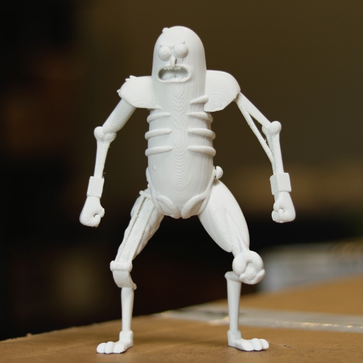 3D Printable Articulated Pickle Rick Rat Body Suit by Terence King