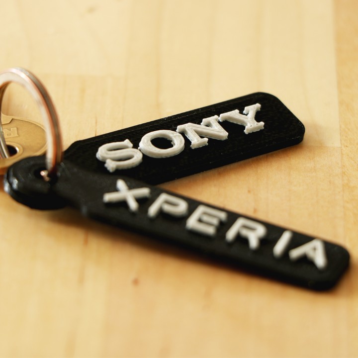 3D Printable Sony Xperia Keychain by Clement C.