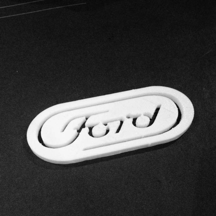 3D Printable Ford Logo by Mike Thomas