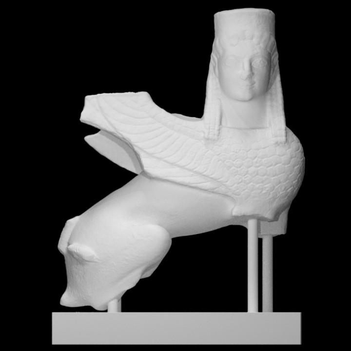 3D Printable Statue of a Sphinx by Scan The World