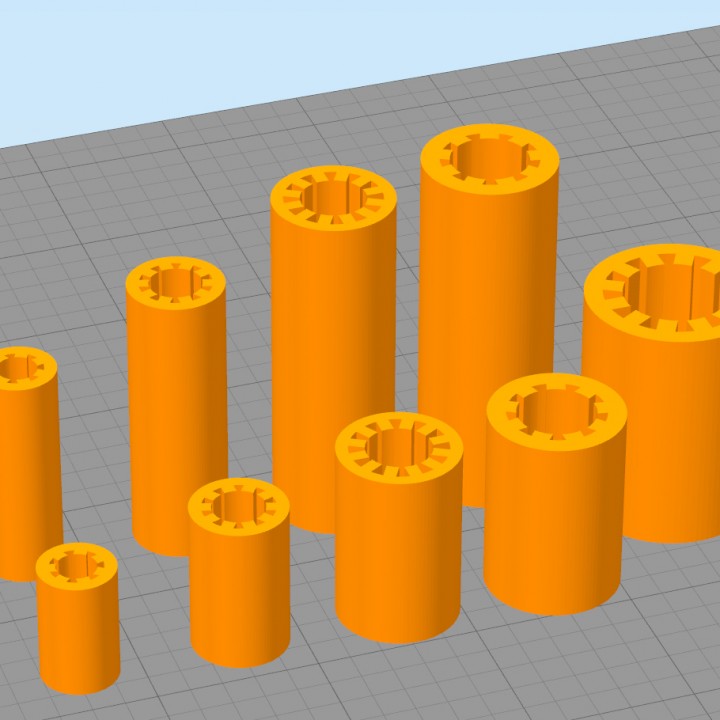 3D Printable Customizable Linear Bushing / Bearing - LM8UU, LM8LUU ...