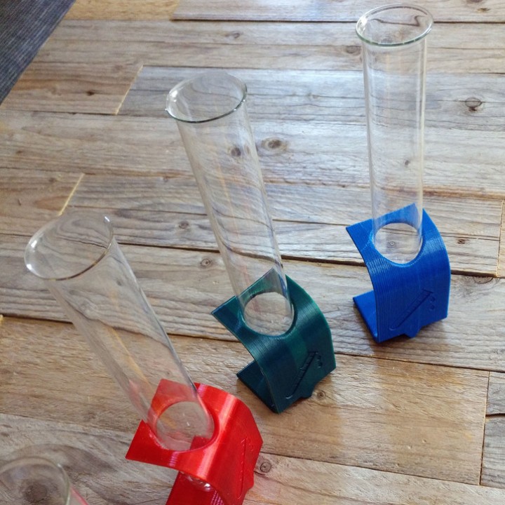 3D Printable (large) test tube stand by Florian Kleiner