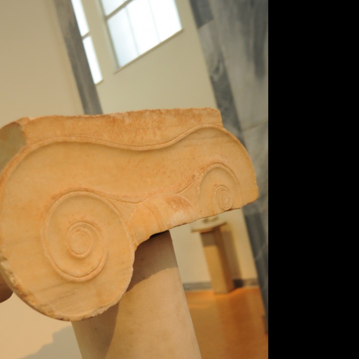 3D Printable Ionic column capital by Scan The World