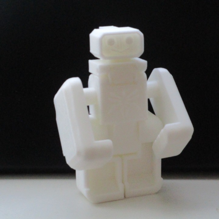 3D Printable Cubic Robot v2 by PilchPrints3D