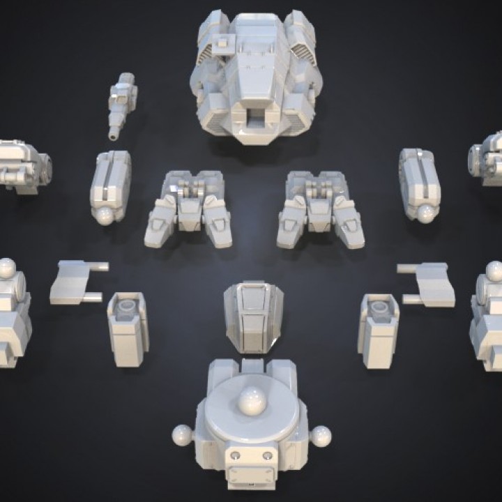 3D Printable Battletech Marauder FanArt 3D Model Assembly Kit by John