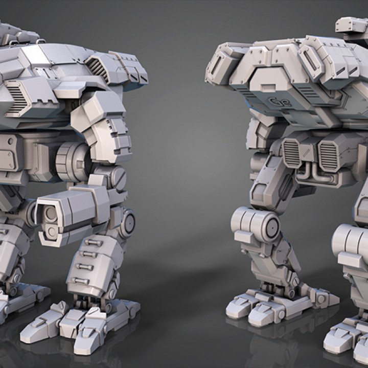 3D Printable Battletech Marauder FanArt 3D Model Assembly Kit by John