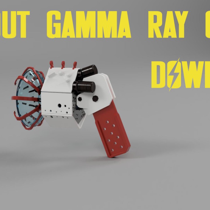 3D Printable Fallout Gamma Ray Gun render by Birdman