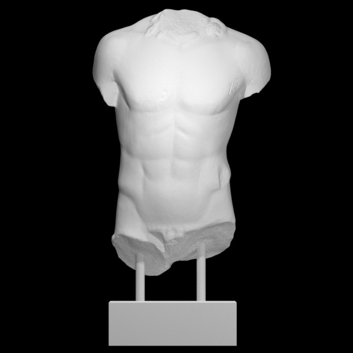 3D Printable Torso of an Apollo statue by Scan The World