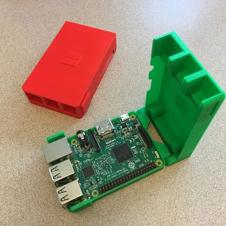 3D Printable Raspberry Pi Case for Windows 10 IoT Core by Kurt Hunter