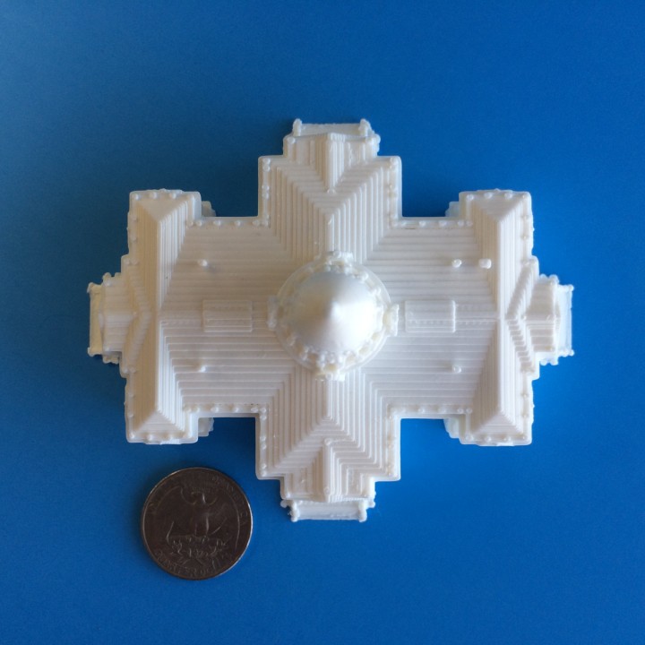 3D Printable Capitol of Colorado, USA by MiniWorld3D