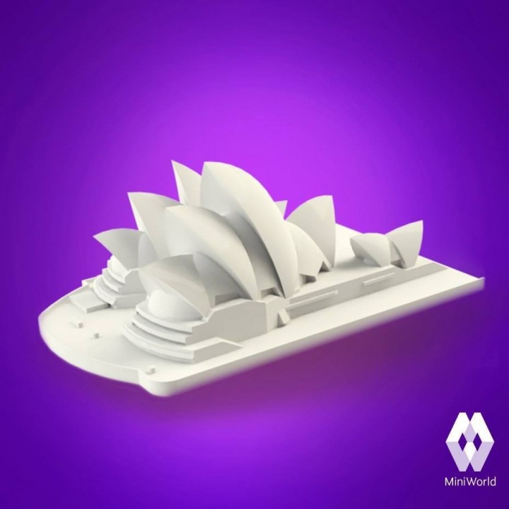 3D Printable Sydney Opera House - Australia by MiniWorld3D