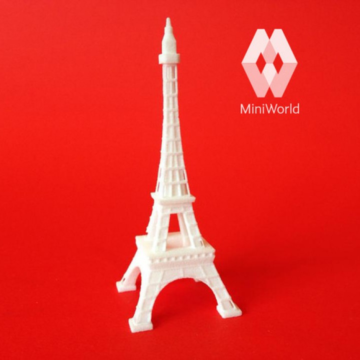 3D Printable Eiffel Tower - Paris by MiniWorld3D