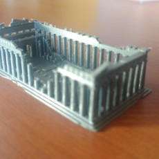 3D Printable Parthenon - Greece (Ruins) by MiniWorld3D