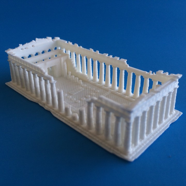 3D Printable Parthenon - Greece (Ruins) by MiniWorld3D