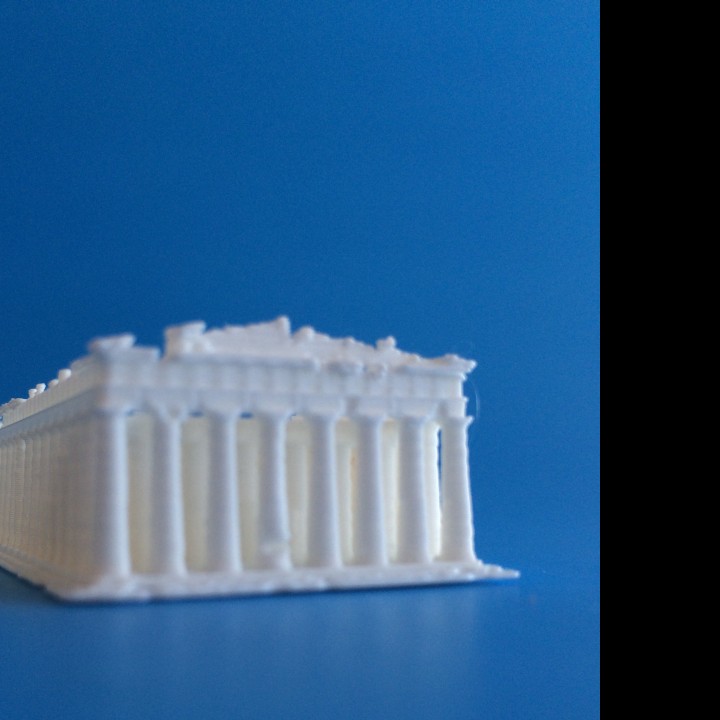 3D Printable Parthenon - Greece (Ruins) by MiniWorld3D