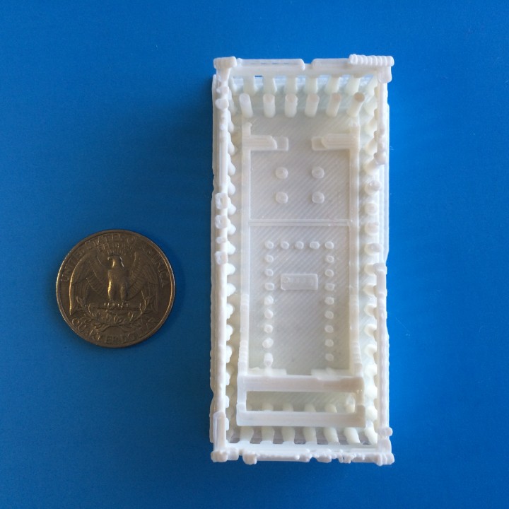 3D Printable Parthenon - Greece (Ruins) by MiniWorld3D