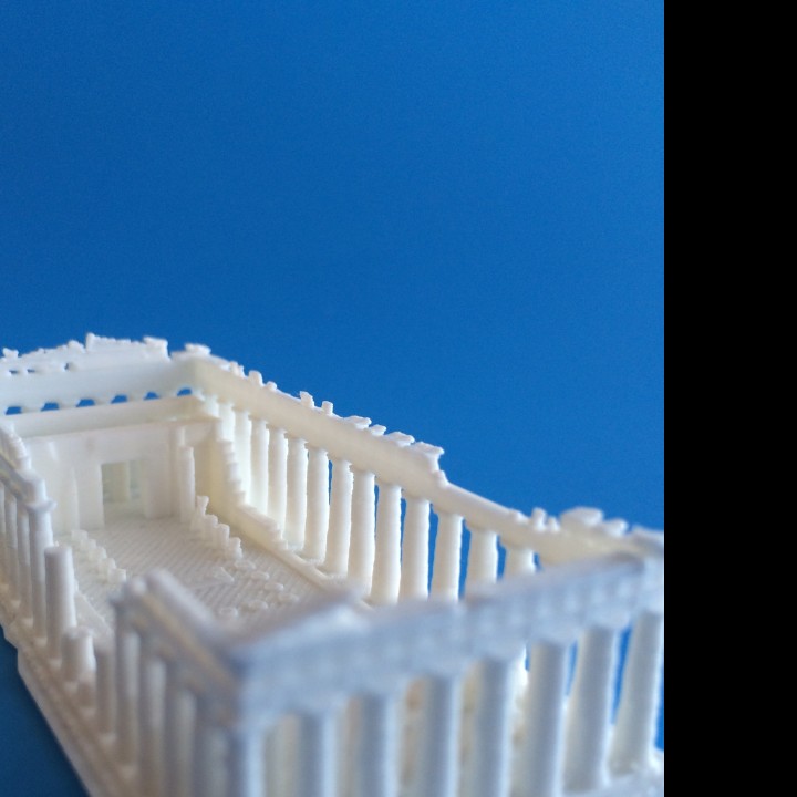 3D Printable Parthenon - Greece (Ruins) by MiniWorld3D