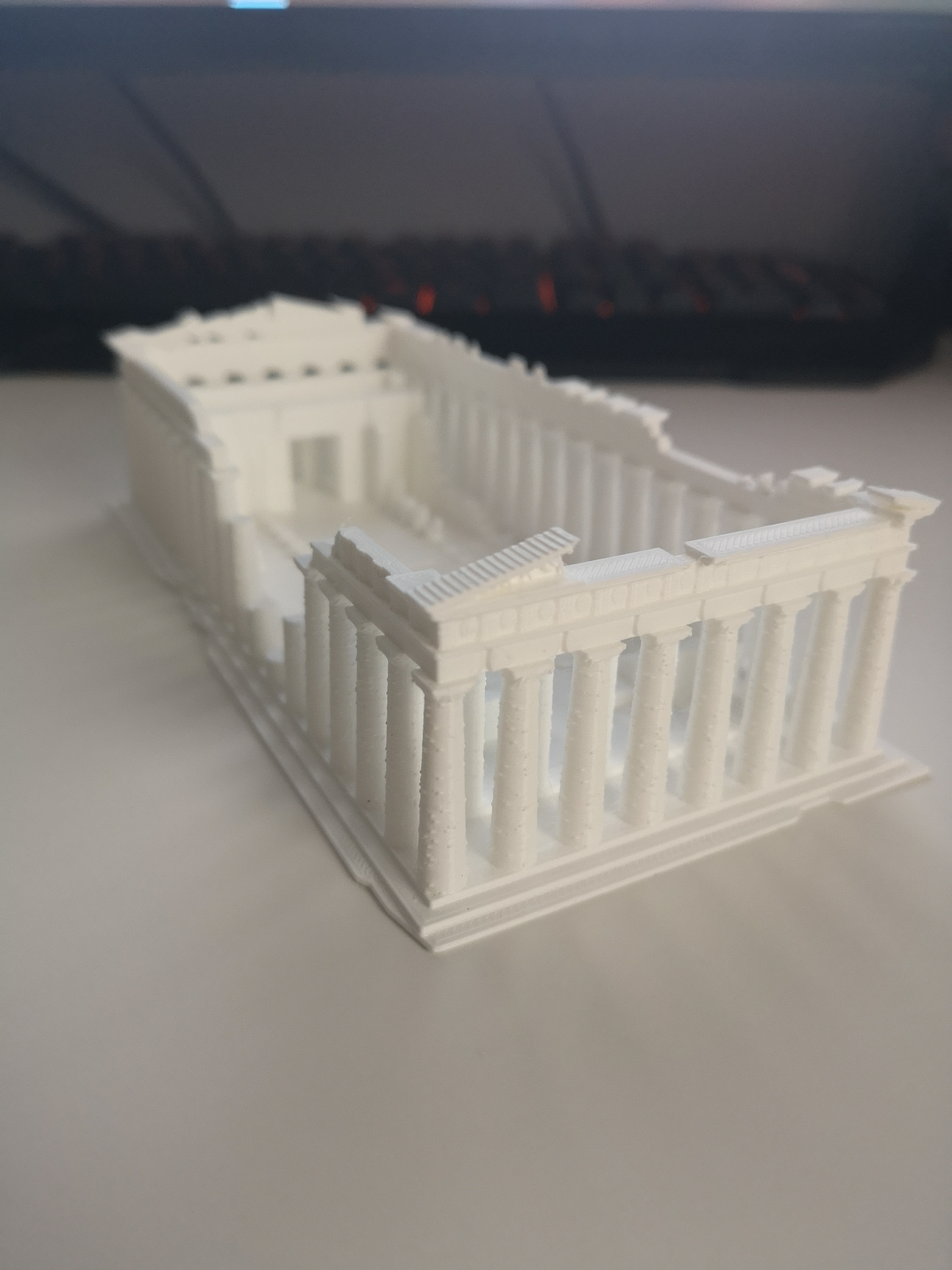 3D Printable Parthenon - Greece (Ruins) by MiniWorld3D