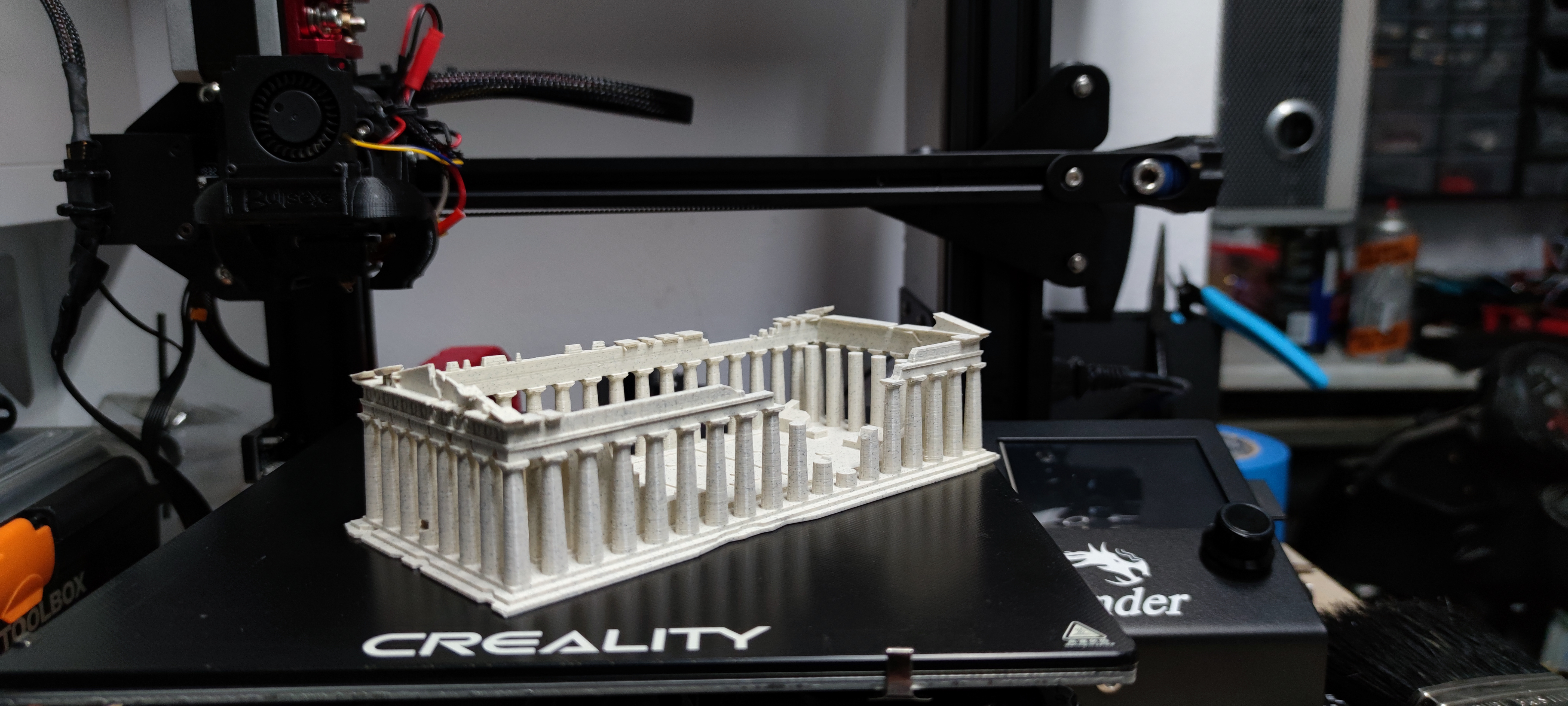 3D Printable Parthenon - Greece (Ruins) by MiniWorld3D