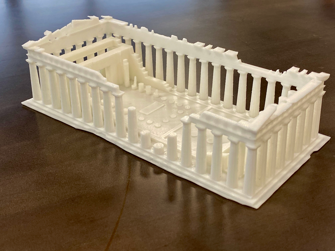 3D Printable Parthenon - Greece (Ruins) by MiniWorld3D