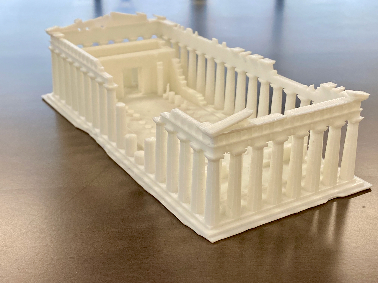 3D Printable Parthenon - Greece (Ruins) by MiniWorld3D