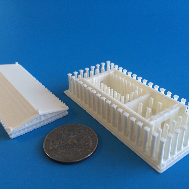 3D Printable Parthenon - Greece (Reconstruction) by MiniWorld3D