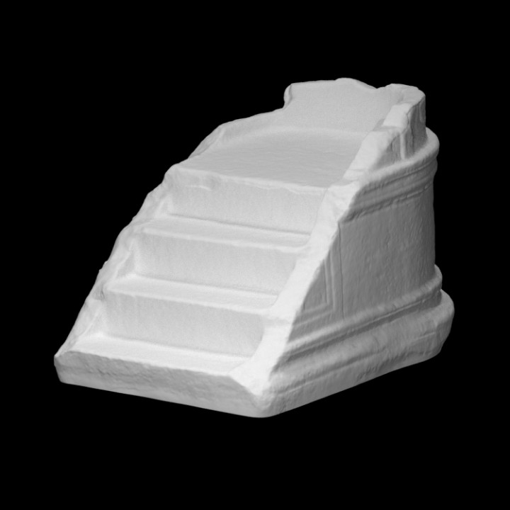 3D Printable Monolithic ambo with a single flight of steps by Scan The ...