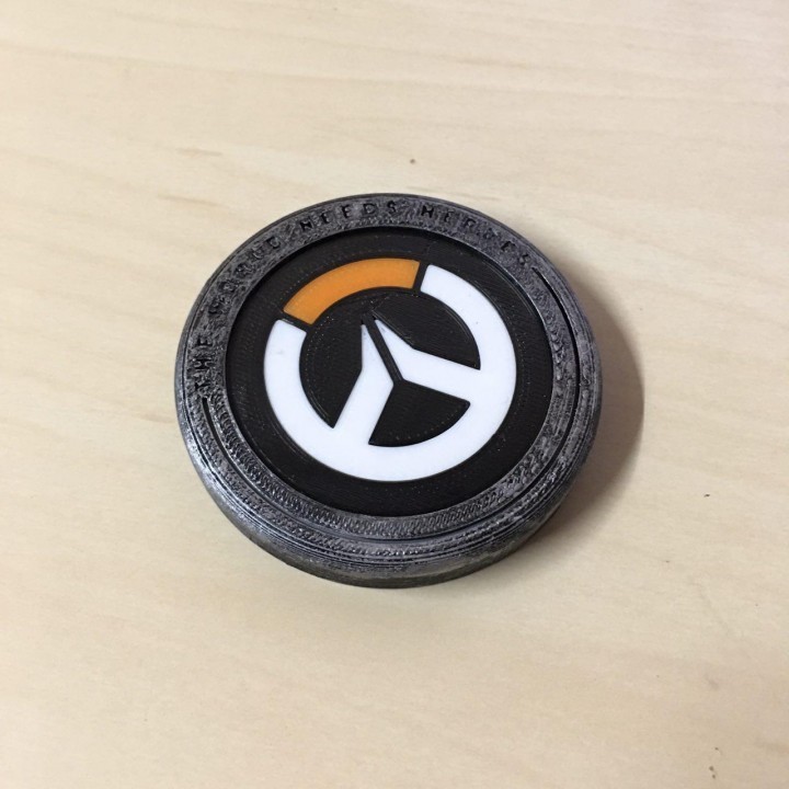 3D Printable Overwatch Anniversary Logo by Fotis Mint Studios