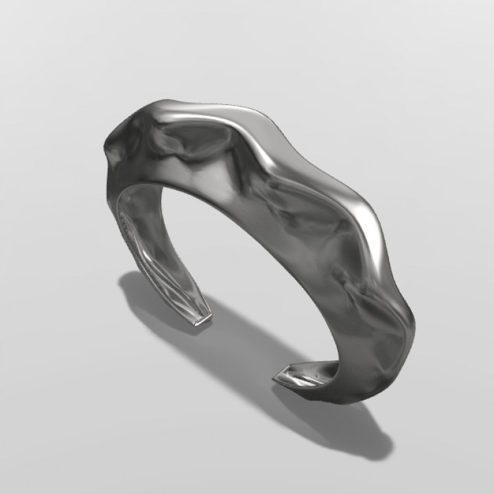3D Printable Wave Braclet by Rigra de Alvear