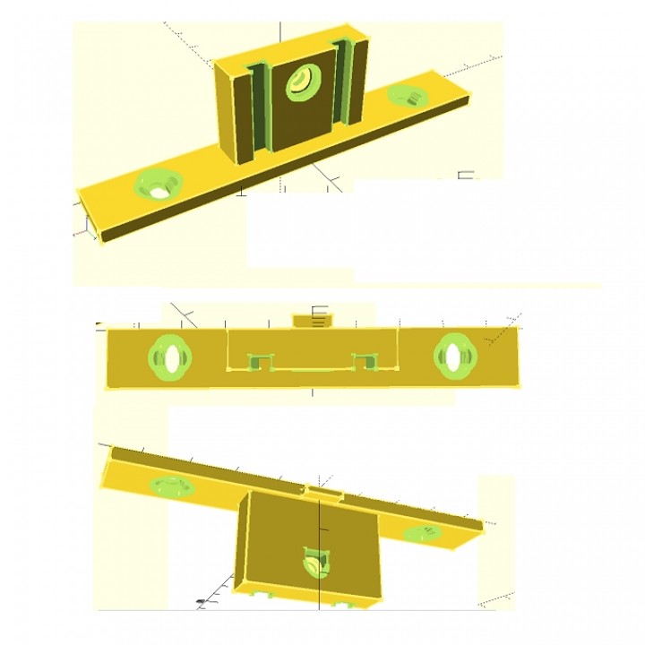 3D Printable indaux drawer bracket v20170828 by Bin Merc
