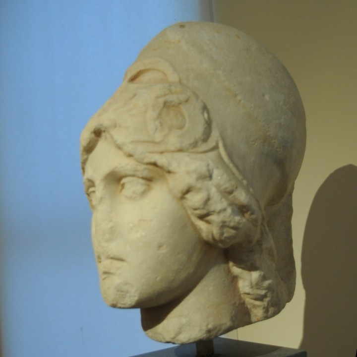 3D Printable Head of Athena by Scan The World
