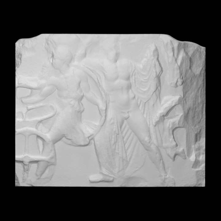 3D Printable Parthenon Frieze _ North XXIII, 63-65 by Scan The World