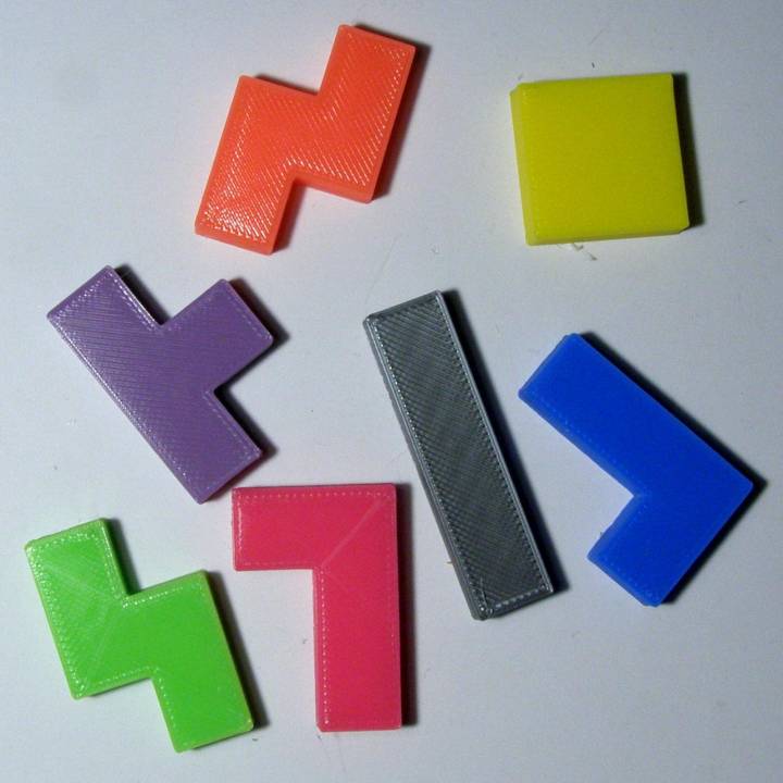 3D Printable Tetris pieces by Vnua