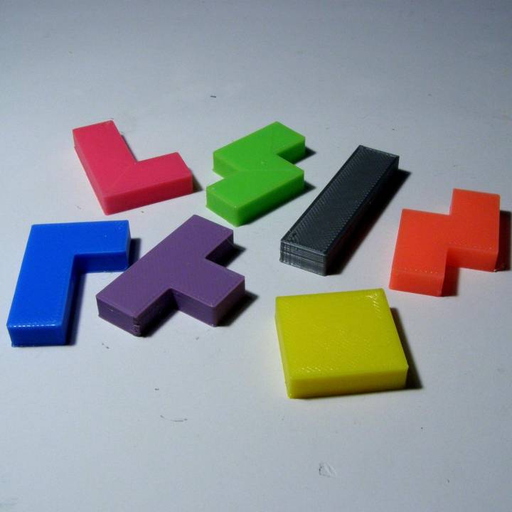 3D Printable Tetris pieces by Vnua