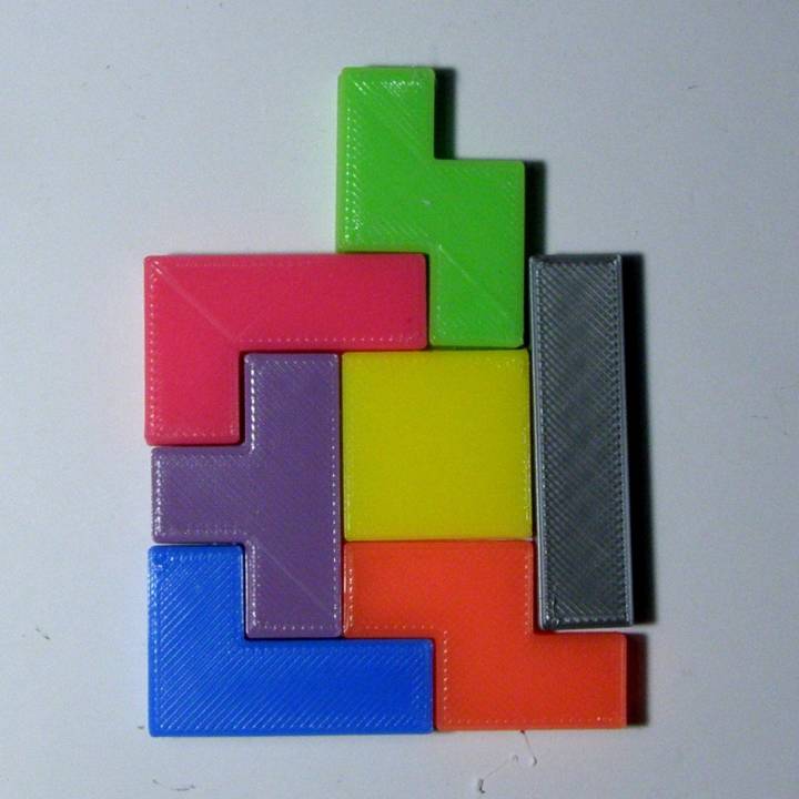 3D Printable Tetris pieces by Vnua