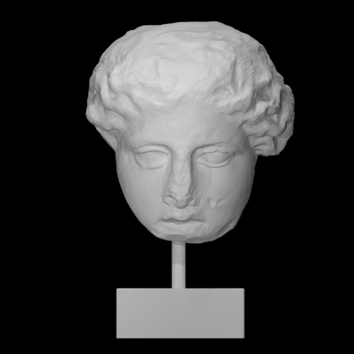 3D Printable Colossal head of a goddess by Scan The World