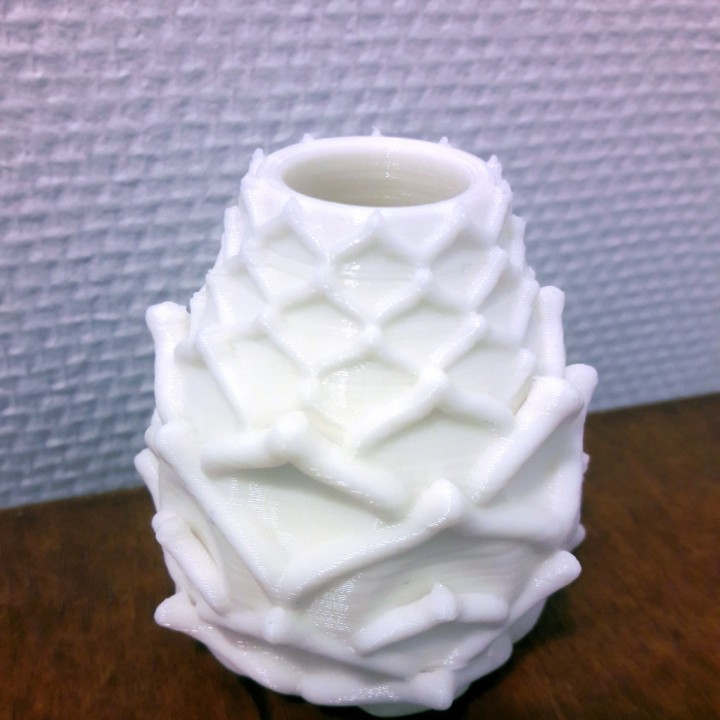 3D Printable Lotus Vase by Norbert Fekete