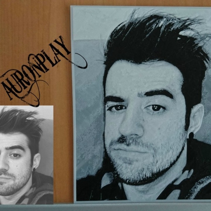 3D Printable DIBUJO Auronplay 3D by Raul