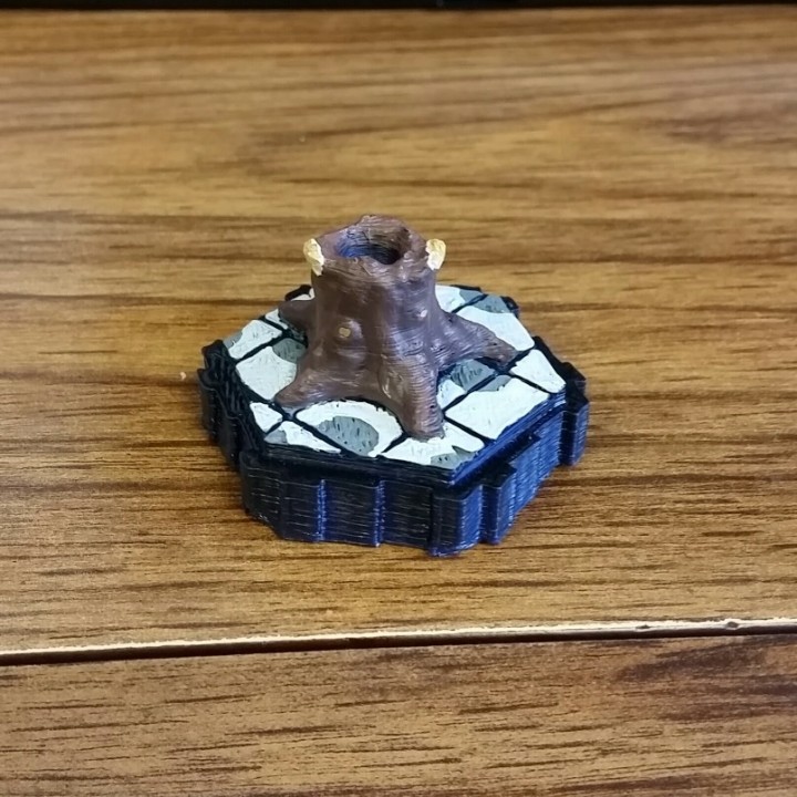 3D Printable Locking Hex Terrain Stone Path by Michael Hersel